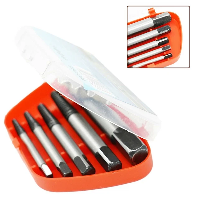 ENSEMBLE EXTRACTEUR À vis organisé et compact de 5 pièces dans un étui ...