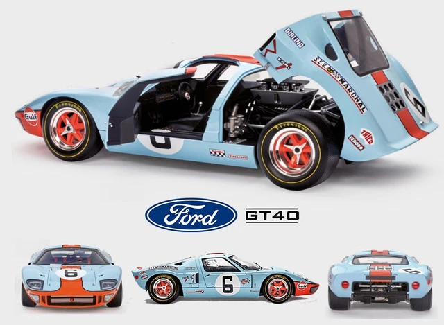 DEAGOSTINI 1969 BUILD FORD GT40 GT 1/8 SCALE centauria complete set FULL F40 LM £2,750.00 ...