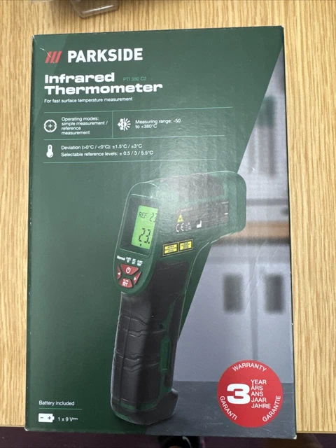 (SSS) PARKSIDE DIGITAL Laser Infrared Thermometer Temperature Gun ...