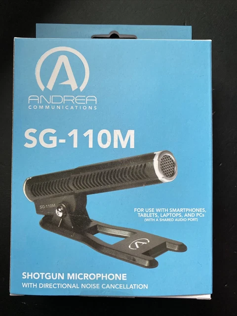 MICROPHONE ANDREA SHOTGUN SG-110M Directional Mic Online Noise ...