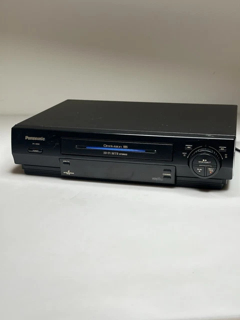 PANASONIC BLUE LINE PV-V4660 VHS VCR Omnivision 4-Head Hi-Fi Stereo No ...