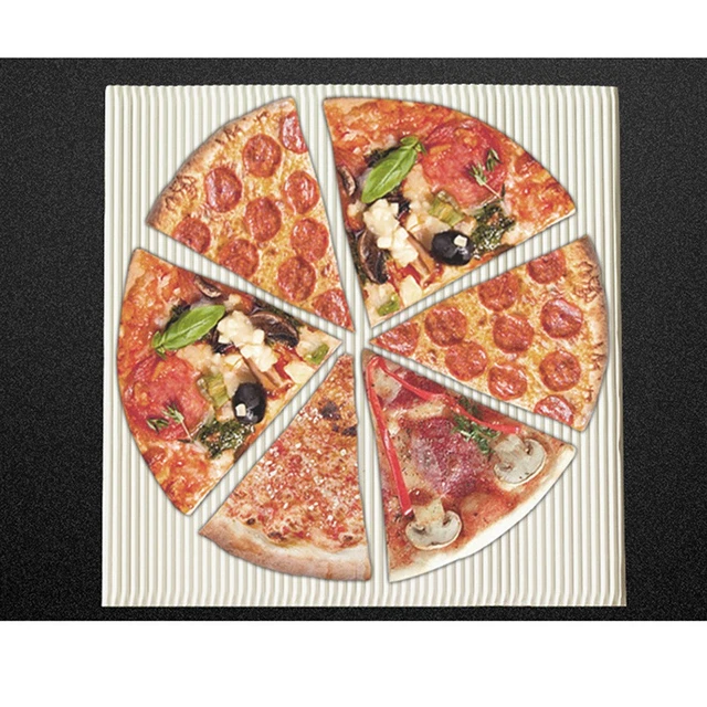 100 SHEETS GREASE Proof Paper Oil-proof Pizza Pads Corrugated Tray £38. ...