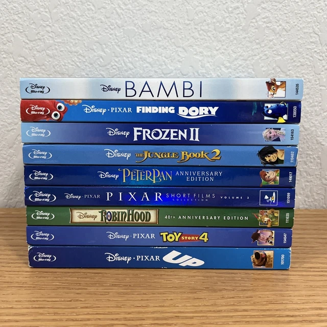 DISNEY PIXAR BLU-RAY/DVD Lot 9 ALL with Slipcovers Bambi Dory Peter Jungle Robin £27.12 ...