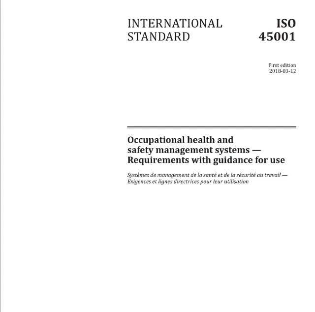 E-BOOK ISO 45001:2018 Standards Health and safety management systems ...