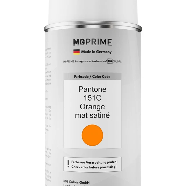 PANTONE 151C ORANGE Bombe aérosol 400 ml mat satiné séchage rapide EUR ...