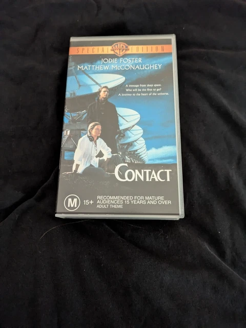 CONTACT 1997 VHS New Factory Sealed Jodie Foster Matthew McConaughey ...