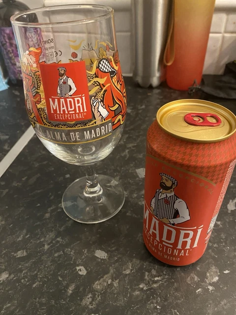 MADRI LIMITED EDITION Pint Glass 2024 and can of madri gift set. £20.00 ...
