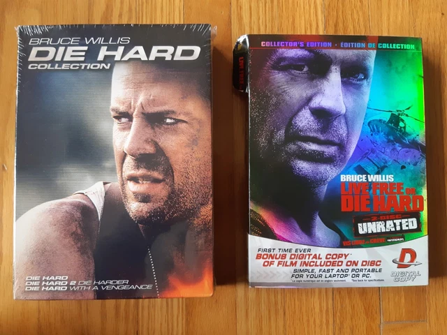 BRUCE WILLIS DIE Hard Collection 3 Movie Set + Live Free 4 SEALED NEW ...