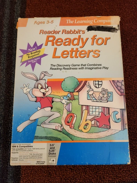 LEARNING COMPANY - Reader Rabbit's Ready for Letters PC Game - Floppy 3 ...