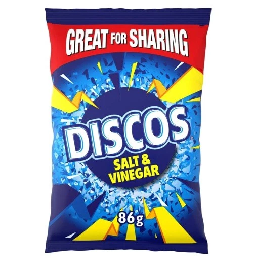 DISCOS SALT & Vinegar Flavour Crisps 86G X 2 £4.52 - PicClick UK