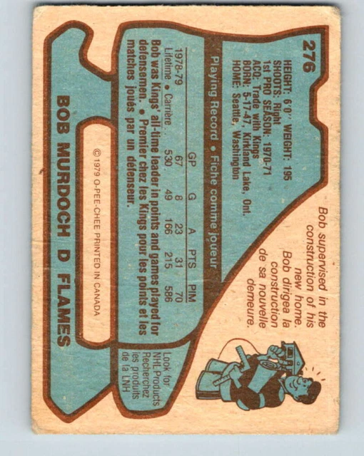 (HCW) 1979-80 O-PEE-CHEE #276 Bob Murdoch Atlanta Flames V19379 EUR 0 ...