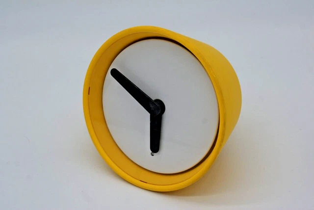 IKEA STOLPA YELLOW Clock Henrik Preutz Minimalist Style Touch Light ...