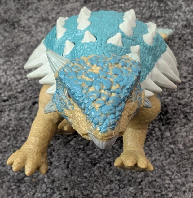 JURASSIC WORLD CAMP Cretaceous Roar Attack Ankylosaurus Bumpy Figure ...