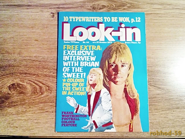 LOOK-IN MAGAZINE 1973 #44 (27 Oct) - Brian Connolly, Sweet, Frank ...
