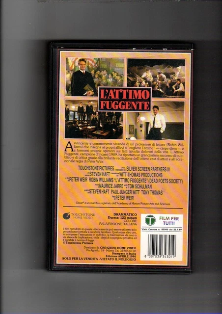 L'ATTIMO FUGGENTE - Vhs EUR 7,00 - PicClick FR