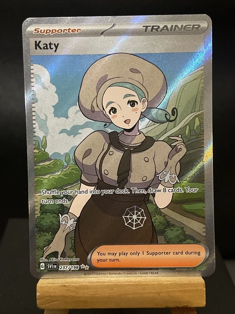 POKEMON CARD KATY 237/198 Scarlet & Violet Base Full Art Trainer Rare ...