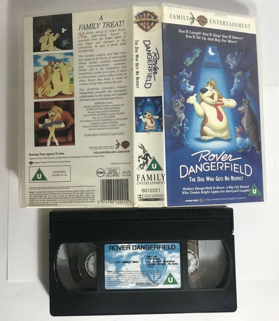 ROVER DANGERFIELD - VHS VIDEO - CHILDRENS - Dog Who Gets No Respect ...