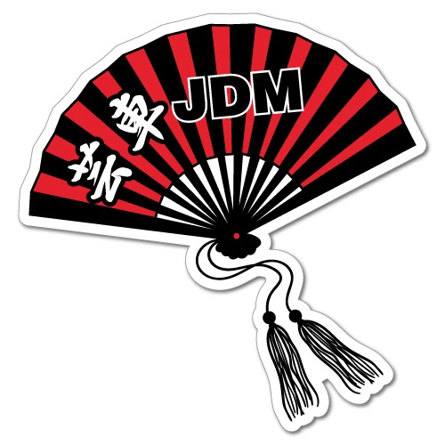 GEISHA JDM JAPANESE Fan Funny Sticker Decal JDM Car Drift Vinyl Funny ...