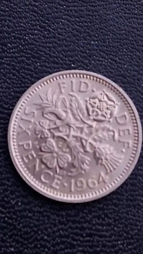 1964 6D SIXPENCE Queen Elizabeth II in wallet superb high grade coin £1 ...