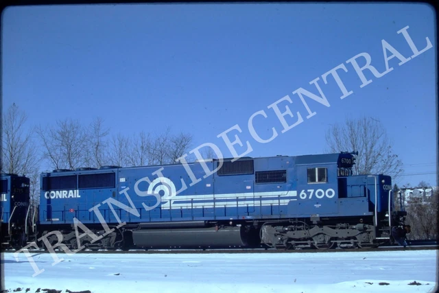 ORIGINAL TRAIN SLIDE CR Conrail locomotive train 5528, 1993 EUR 3,22 ...