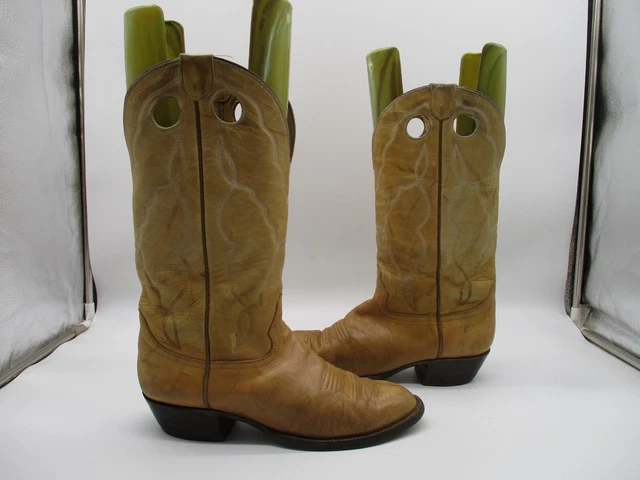 HONDO TAN LEATHER Cowboy Boots Mens Size 9 D Style 7860 £63.35 ...