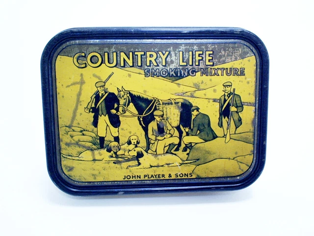 VINTAGE JOHN PLAYER & Sons Country Life Grouse Shoot Smoking Mixture ...