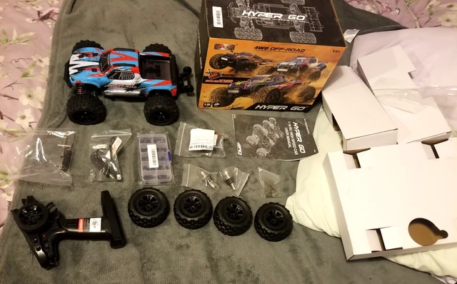 MJX HYPER GO 16208 RC Car 1/16 Brushless LOADS OF EXTRAS / UPGRADES not ...