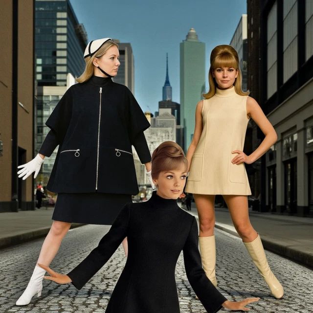 🌟 VINTAGE 1960S Gino Paoli of Italy – Mod Wool Dress, Ivory Wool Mini ...