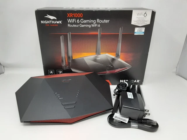 NETGEAR NIGHTHAWK PRO Gaming WiFi 6 Router XR1000 6-Stream AX5400 ...