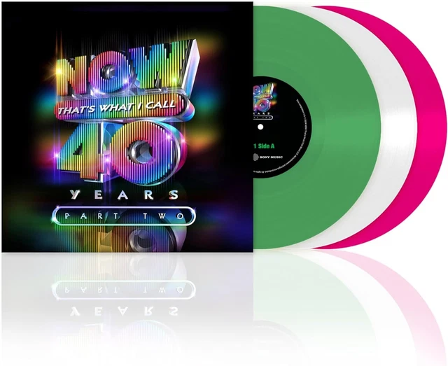 NOW THAT'S WHAT I Call 40 Years Part 2 (Various) 3 x Coloured VINYL LP ...