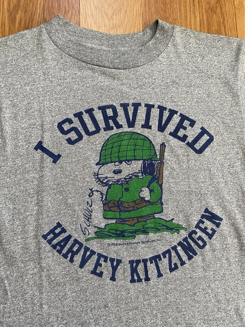 VINTAGE 80S PEANUTS Snoopy Army Soldier Military T Shirt Joe Cool Artex ...