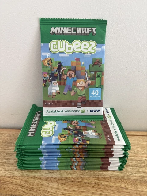 25 X WOOLWORTHS Minecraft Cubeez Pack - 2025 - New & Sealed - Mine ...