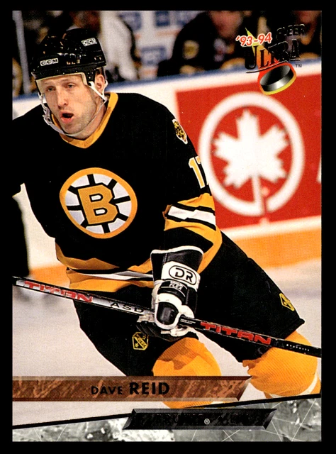 1993-94 ULTRA DAVE Reid #269 Boston Bruins LNH ensemble de bases de ...
