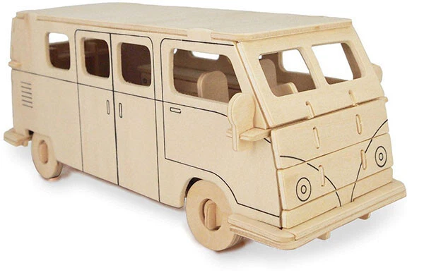 QUAY CAMPER VAN Woodcraft Construction Kit FSC £11.95 - PicClick UK