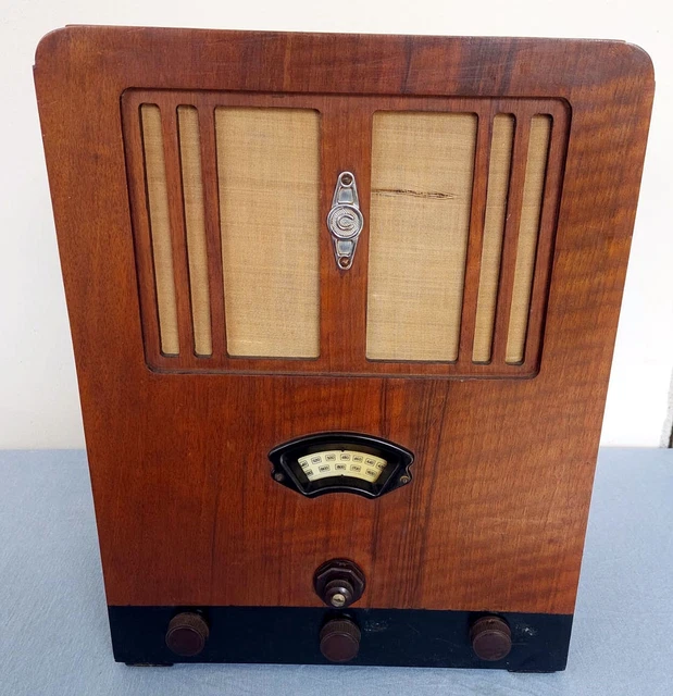 VINTAGE ANTICA RADIO d'epoca valvole Cossor Melody Maker 357 tube valve ...