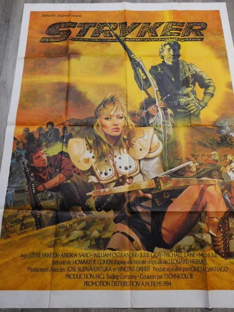 STRYKER AFFICHE ORIGINALE Poster 120x160cm 47"63 1983 Santiago Steve ...