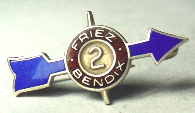 FRIEZ BENDIX CO. employee service award STERLING Tie/lapel pin ...