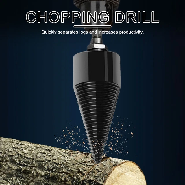 LOG SPLITTER DRILL Bit Set Wood Splitting Drill Bit Set (32mm Four ...