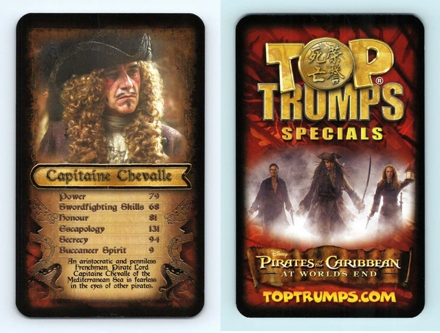 CAPT. CHEVALLE - Pirates Of The Caribbean At Worlds End 2007 Top Trumps ...