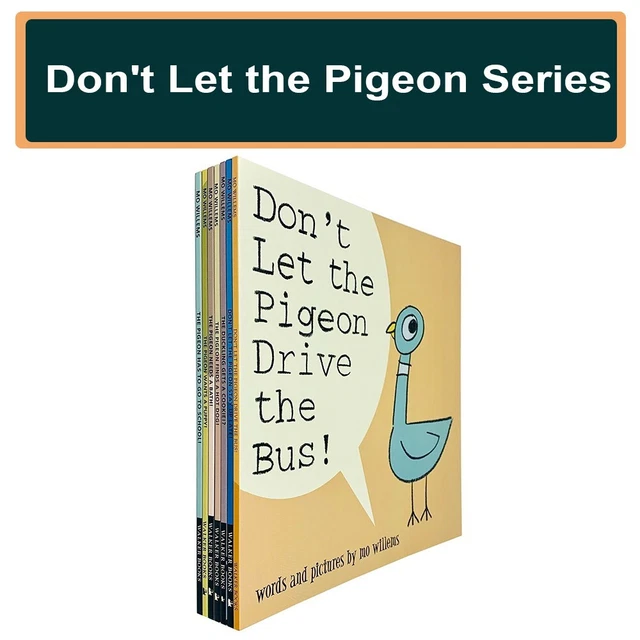 MO WILLEMS DON'T Let the Pigeon Series 7 Books Collection Set Stay Up ...