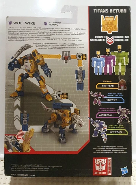 TRANSFORMERS TITANS RETURN Deluxe Wolfwire (Weirdwolf) MISB EUR 41,01 ...