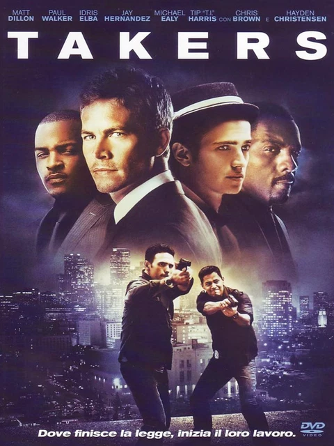 DVD TAKERS AVEC Paul Walker Hayden Christensen Matt Dillon neuf scellé ...
