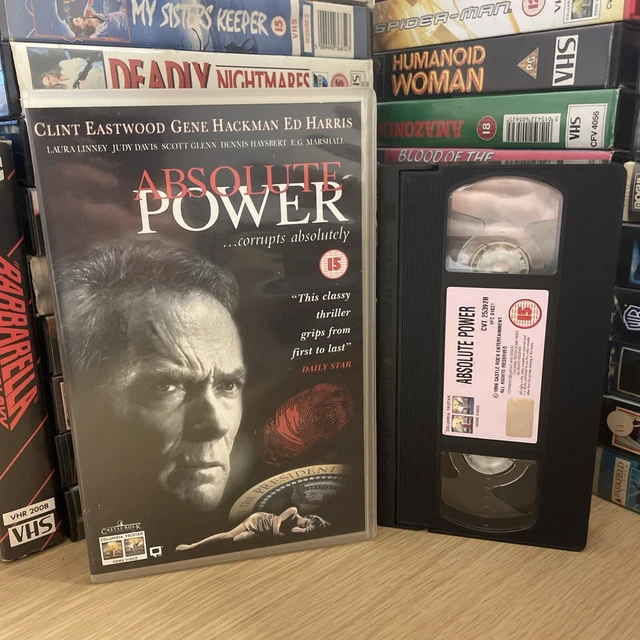 ABSOLUTE POWER - Big Box Ex-rental VHS - Clint Eastwood £2.99 - PicClick UK