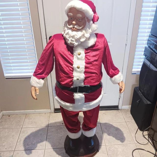 GEMMY LIFE SIZE Animated Singing Dancing Christmas Karaoke Santa 5 ft ...