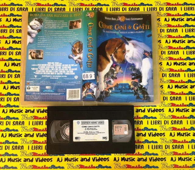 VHS FILM COME CANI E GATTI 2001 Lawrence Guterman WARNER HOME 21253 ...