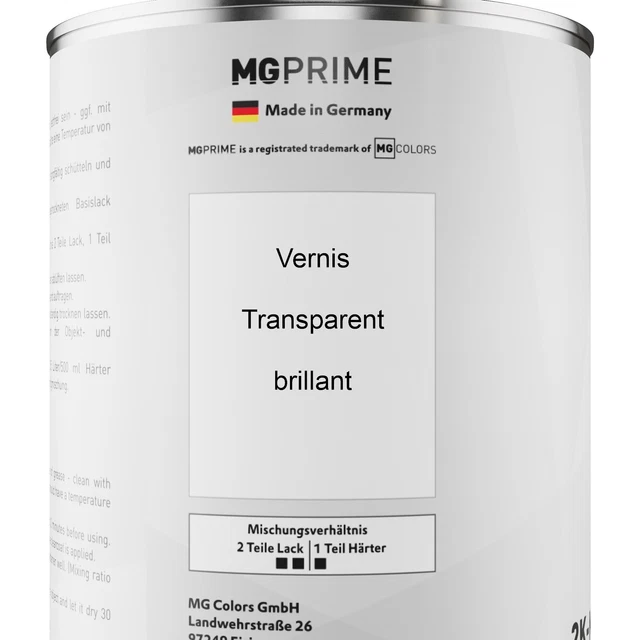 PANTONE 875C GOLD peinture pot kit couche de base 2C vernis brillant 2 ...