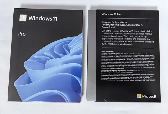 NEU MICROSOFT WINDOWS 11 Pro USB BOX VERSION KEY Authentische Software ...