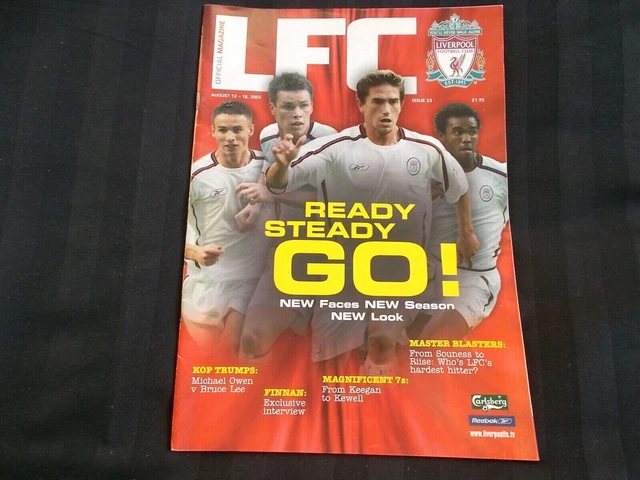 LIVERPOOL FC LFC Football Club Magazine Issue 53 August 12th 2003 Owen ...