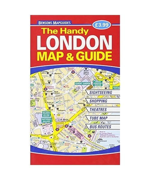 THE HANDY LONDON Map & Guide, Bensons MapGuides £9.06 - PicClick UK