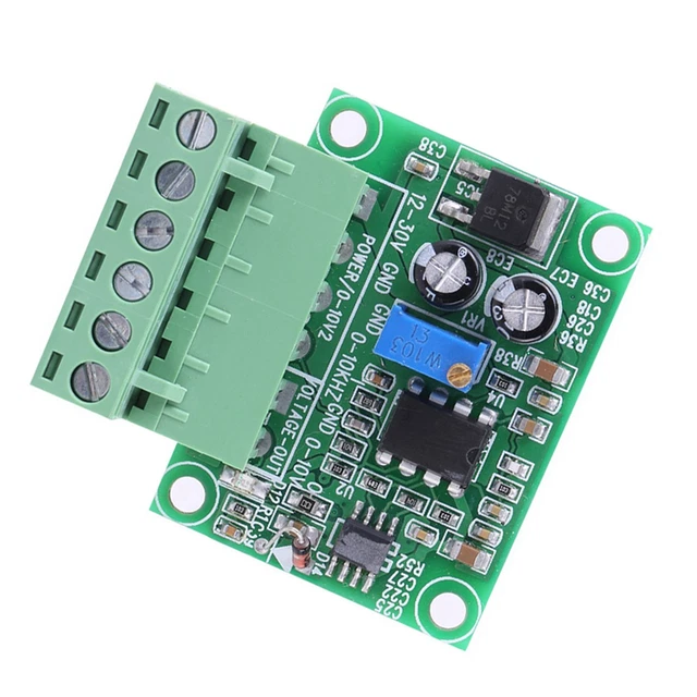 FREQUENCY TO VOLTAGE Converter Module f. PLC Switching 0-10Khz Digital ...